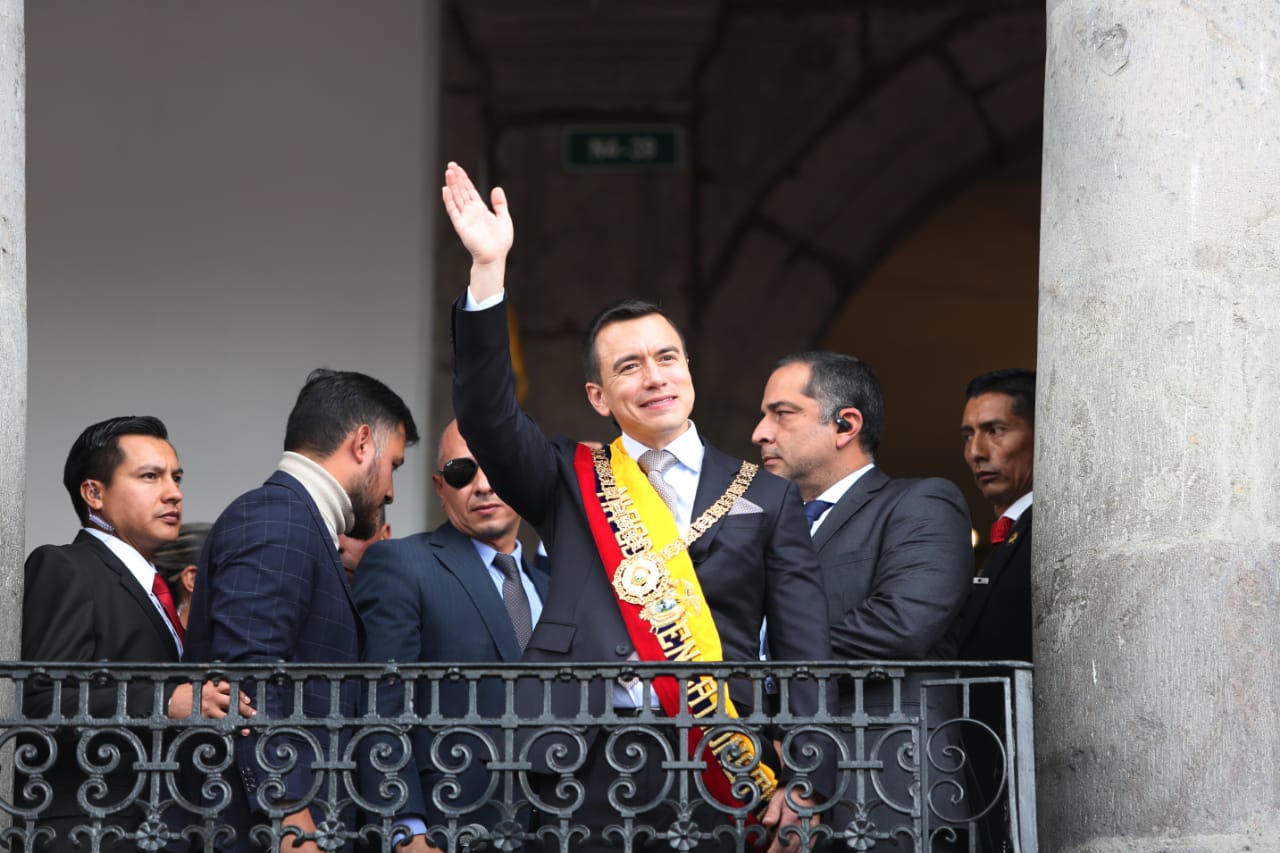 Daniel Noboa Azín asumió oficialmente la Presidencia del Ecuador ...